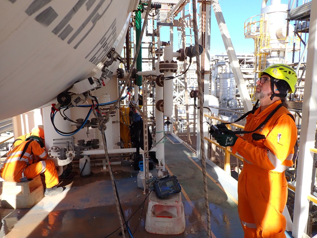 Successful NII on 11 Pressure Vessels at Varanus Island facility.